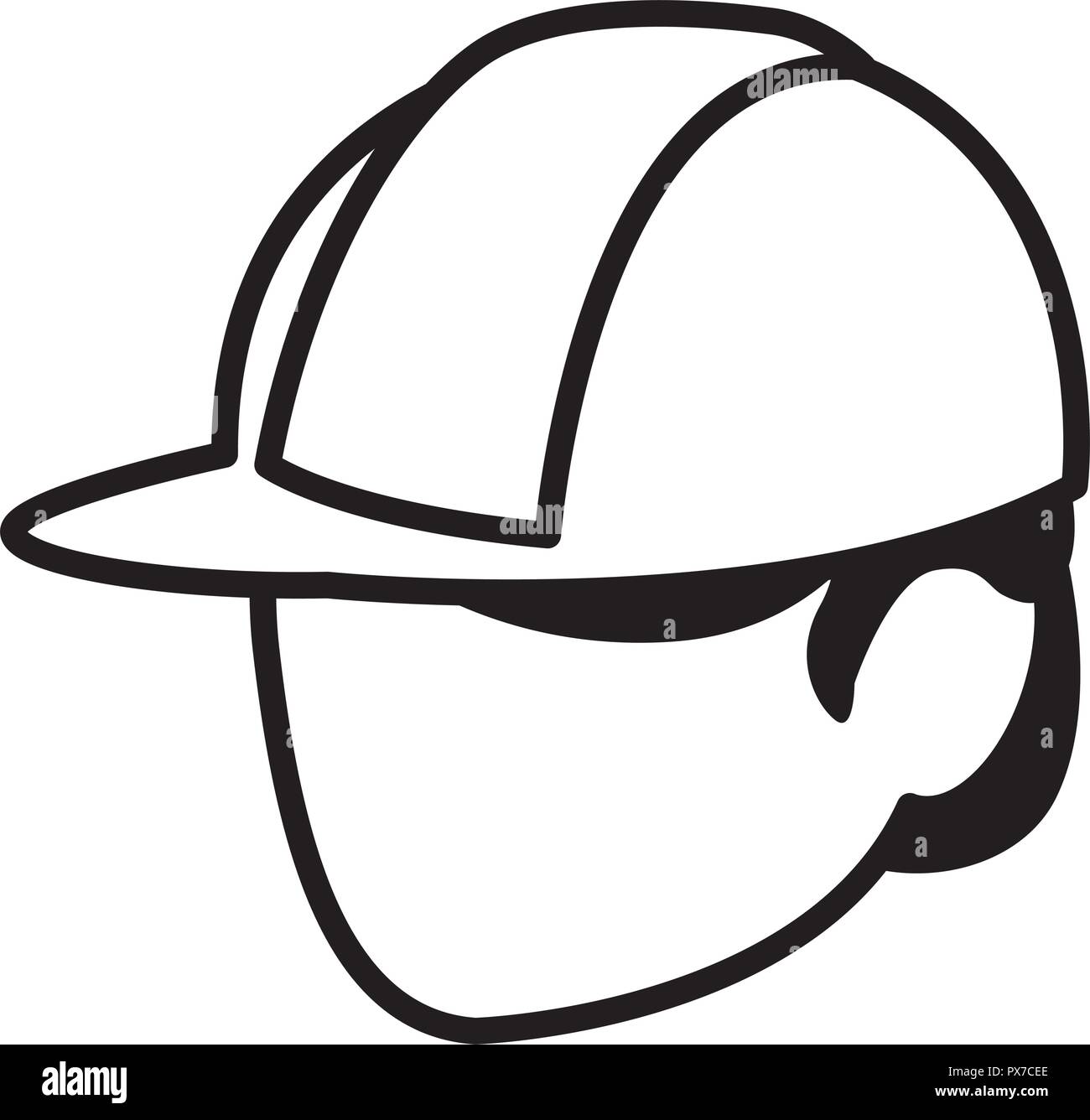 Safety Safety Helmet Hand Drawn Vector Sketch Drawing Hard Hat Part Of ...