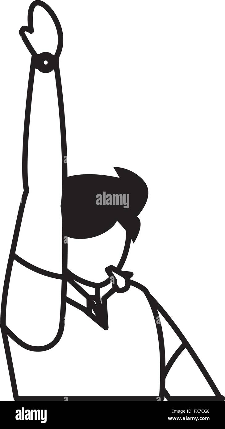 referee announcing foul play with a whistle over white background ...