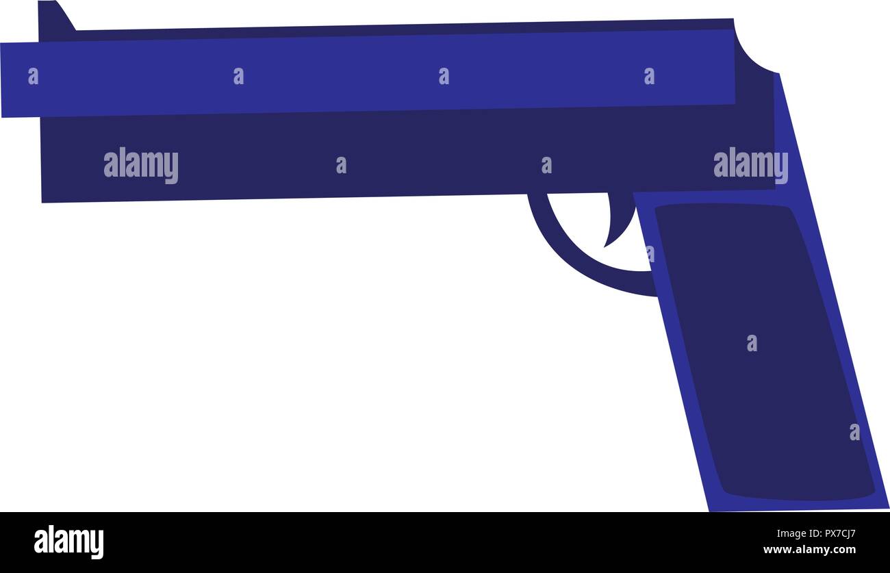 gun icon over white background, vector illustration Stock Vector Image ...