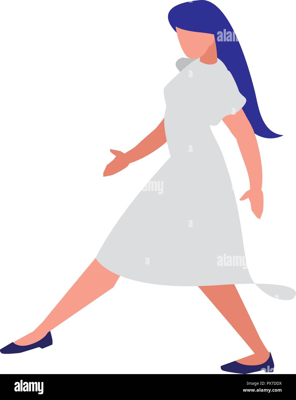 avatar retro dancer over white background, vector illustration Stock ...