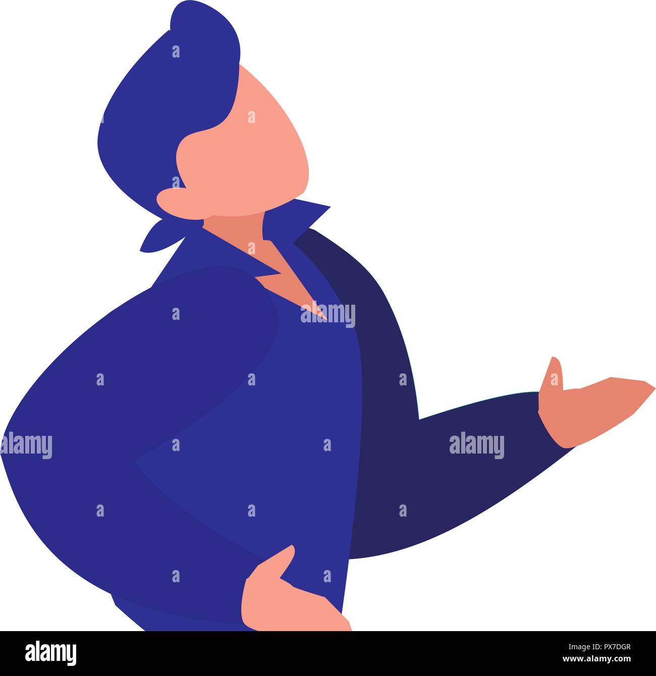 retro dancer man icon over white background, vector illustration Stock ...