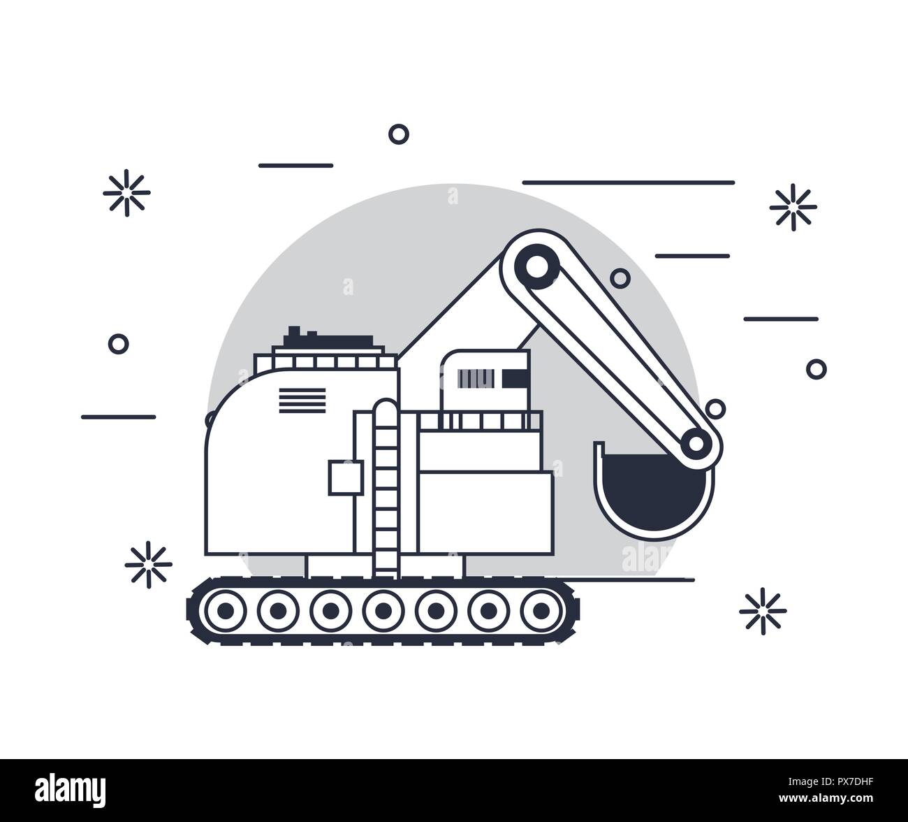 Excavator Cut Out Stock Images & Pictures - Alamy