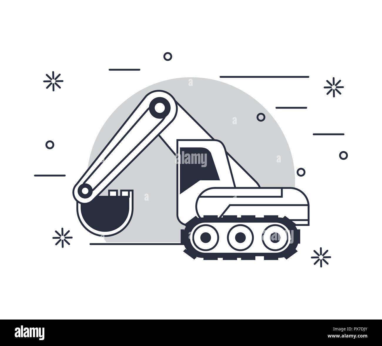 Heavy mining trucks excavator Cut Out Stock Images & Pictures - Alamy