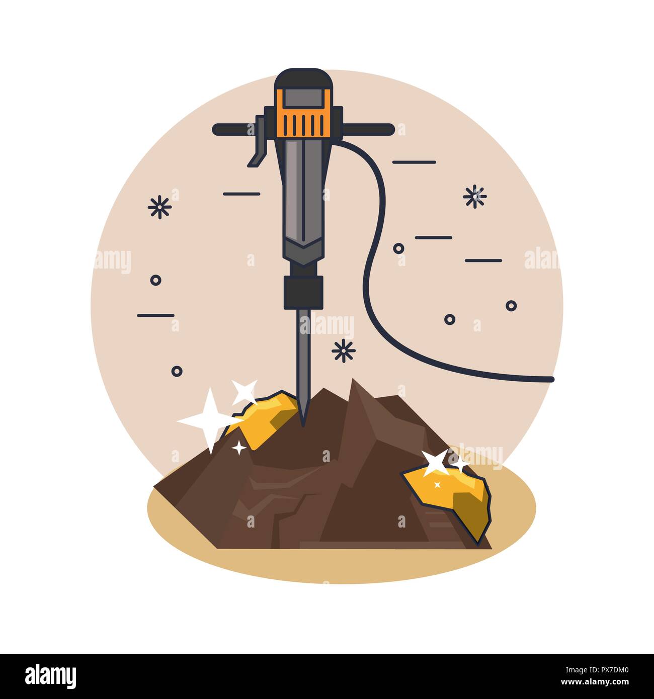 ground drill cartoon Stock Vector Image & Art - Alamy