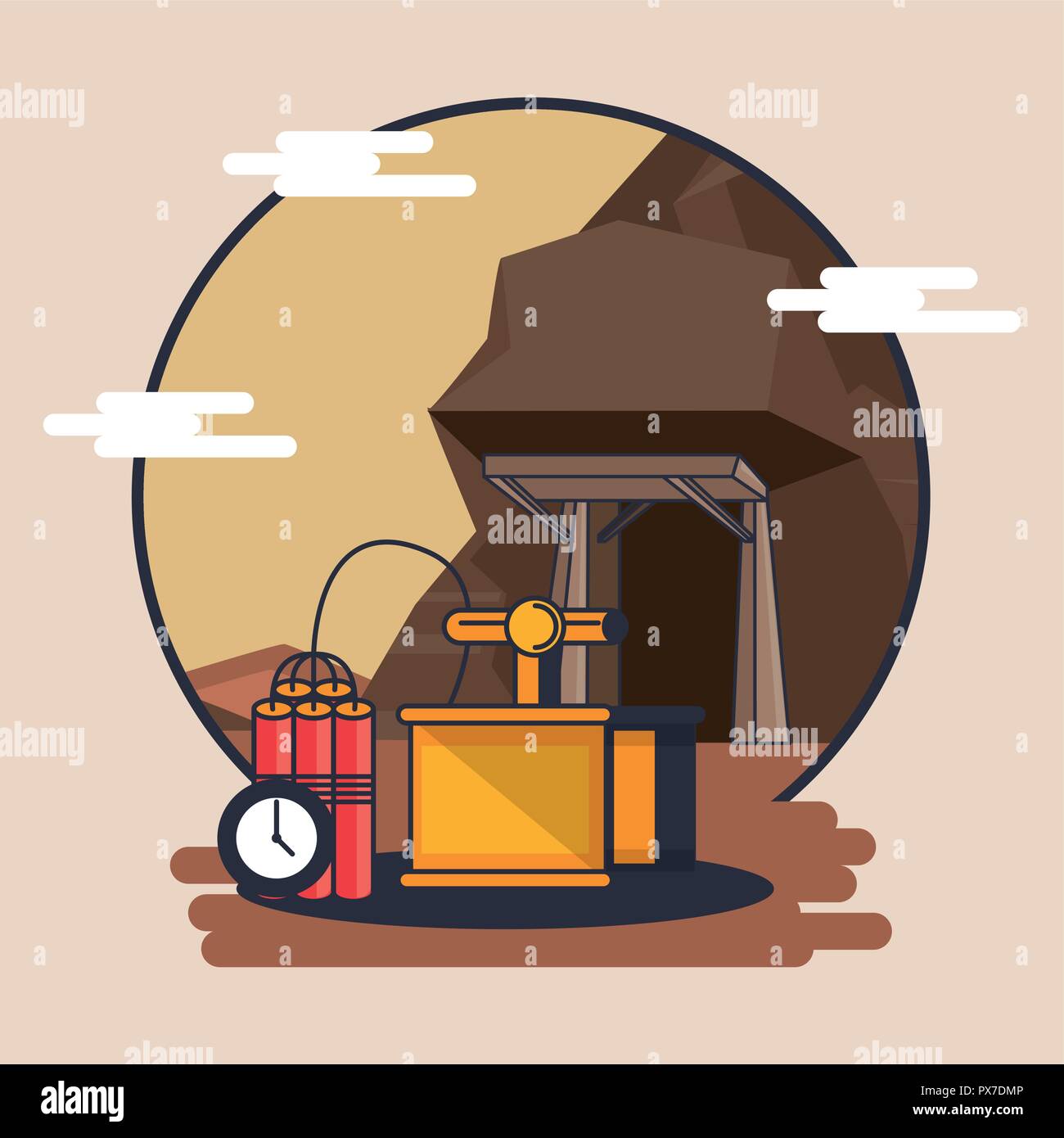 Explosives discovery Stock Vector Images - Alamy