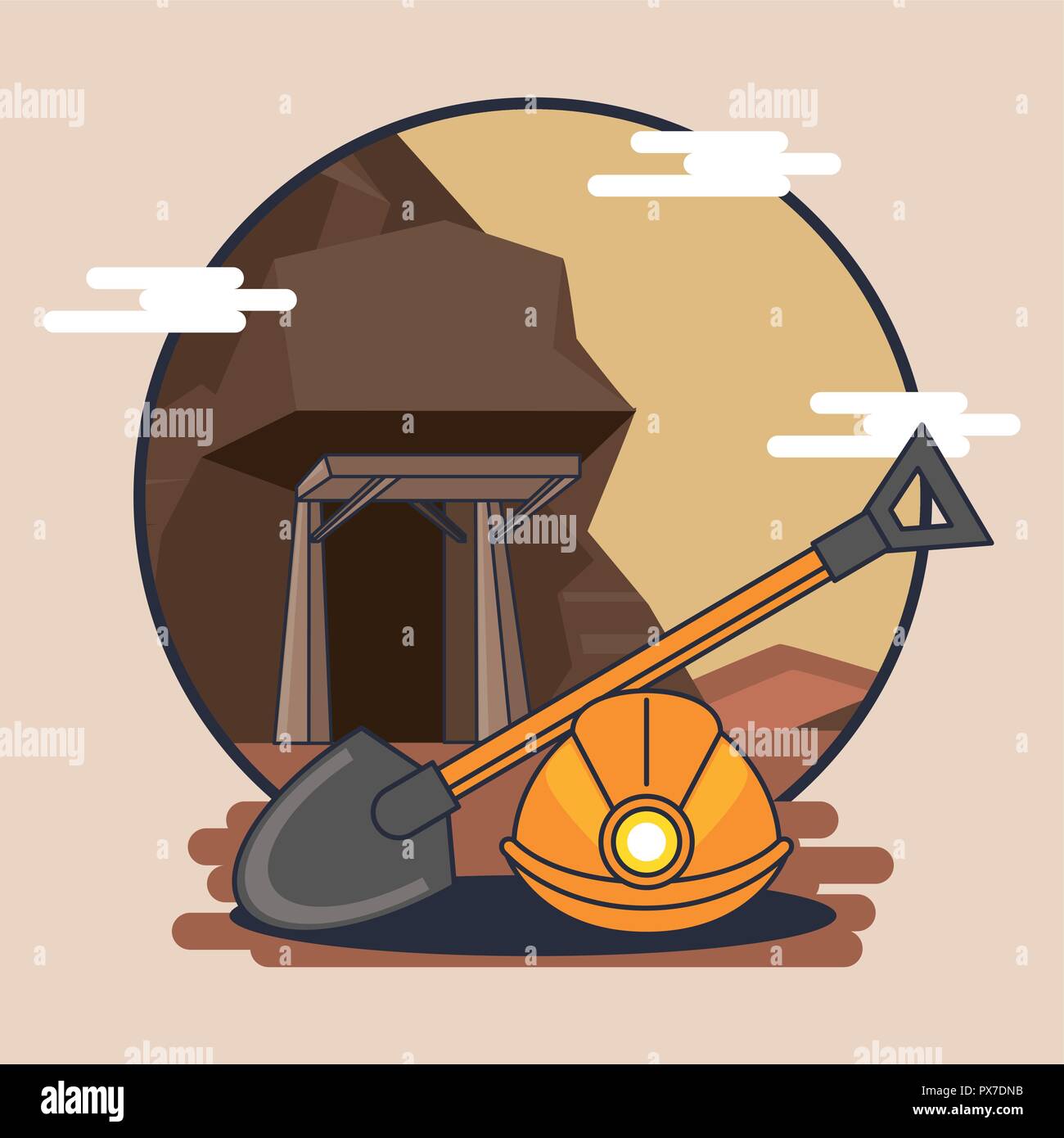 Minerals extraction Stock Vector Images - Alamy