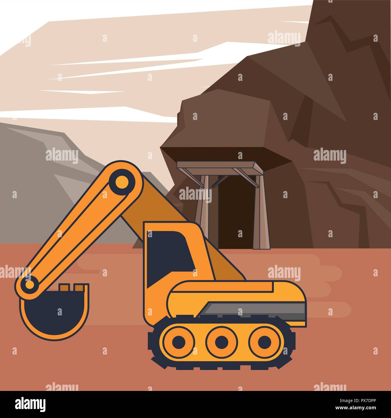Mining station Stock Vector Images - Alamy