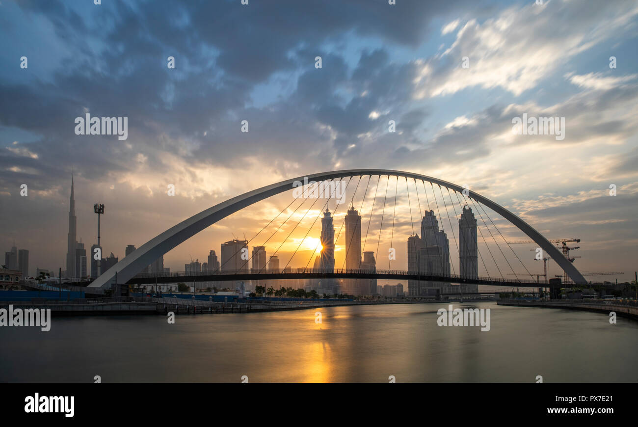 Dubai, United Arab Emirates, 20th october 2018: Tolerance bridge at ...