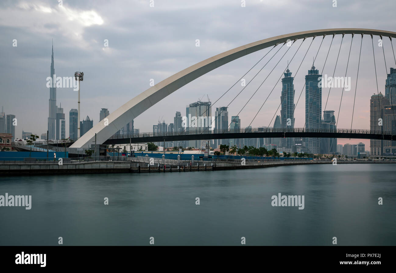 Dubai, United Arab Emirates, 20th october 2018: Tolerance bridge at ...