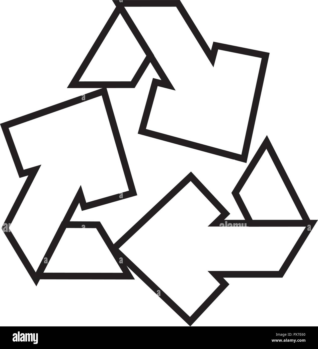 recycle arrows symbol icon vector illustration design Stock Vector ...