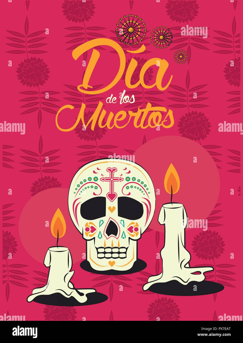 Day of the Dead card Stock Vector Image & Art - Alamy