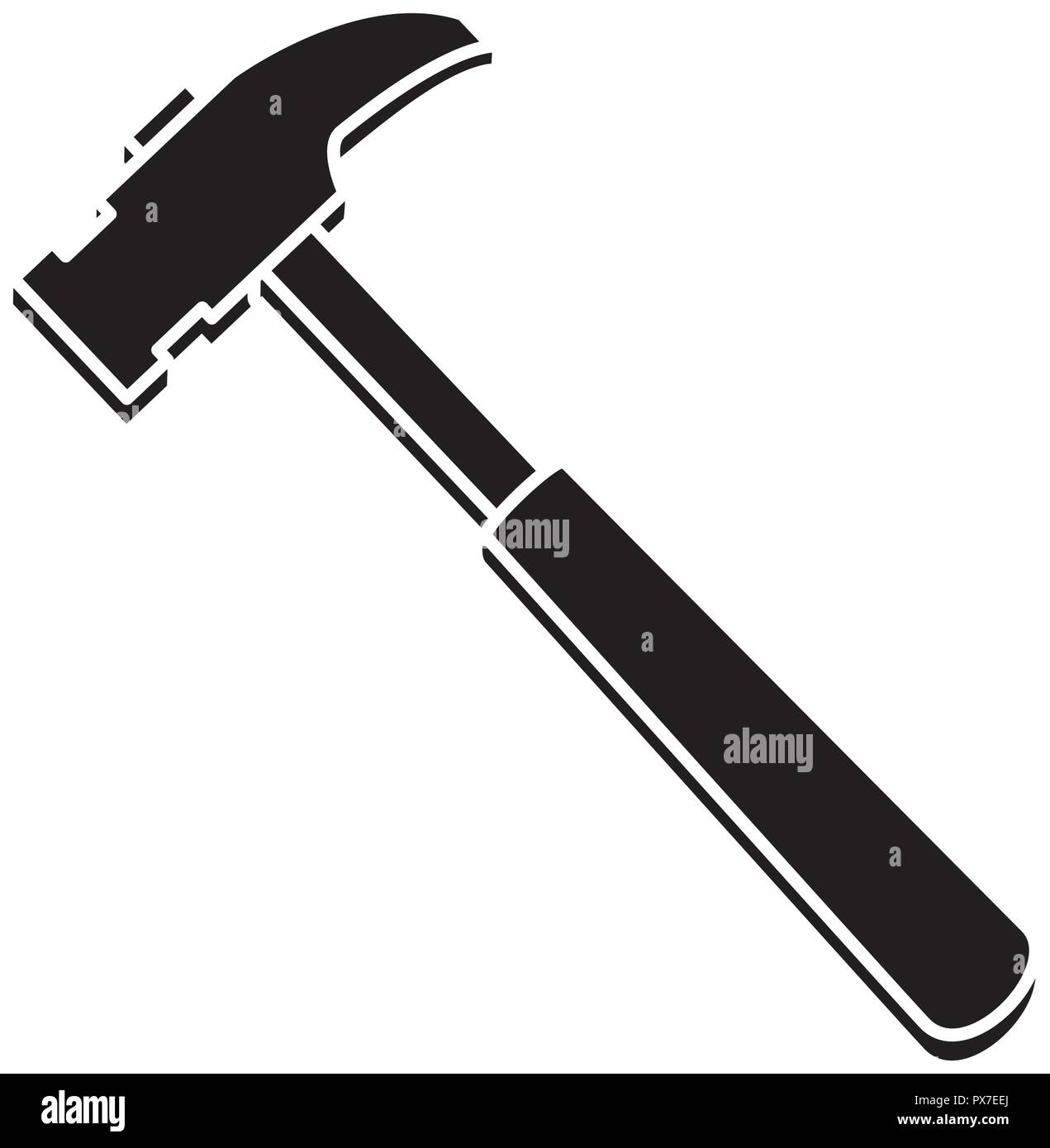 hammer handle tool icon vector illustration design Stock Vector Image ...
