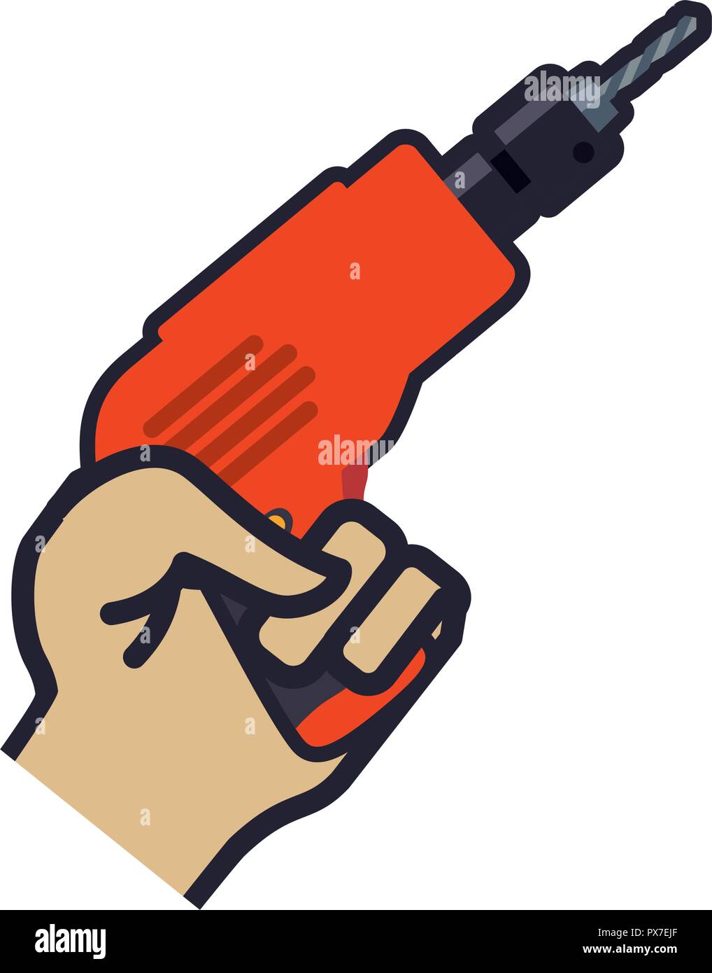 Traditional hand drill Stock Vector Images - Alamy