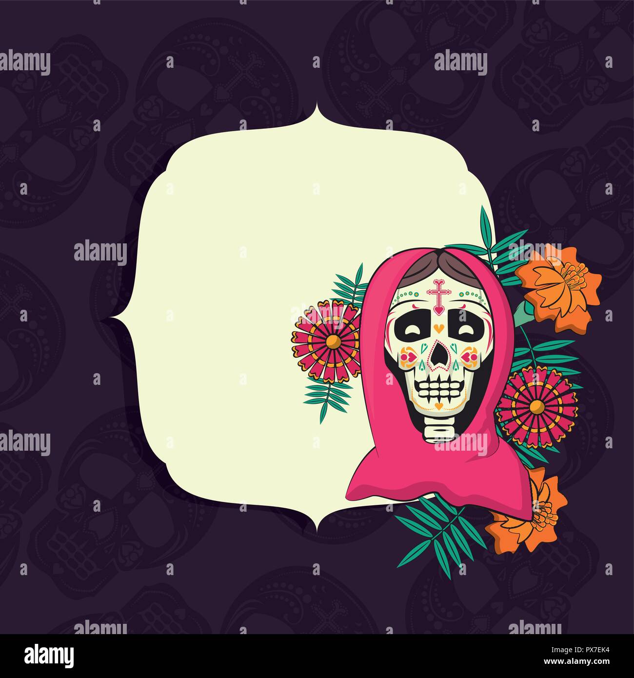 day of the dead frame Stock Vector Image & Art - Alamy