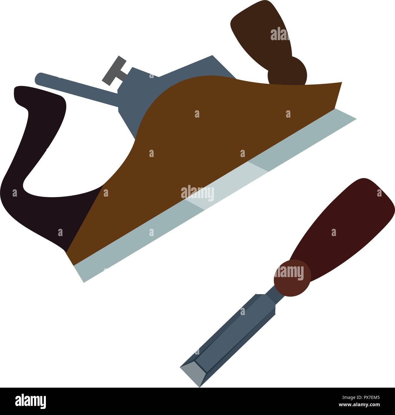 Vector Illustration Carpenter Plane High Resolution Stock Photography ...