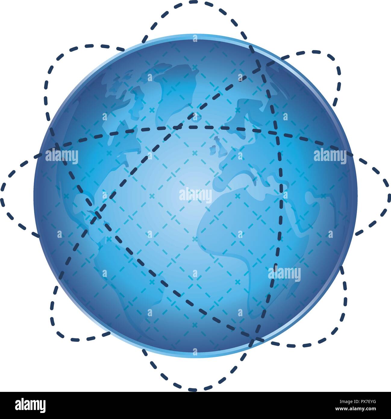 world planet earth space icon vector illustration design Stock Vector ...