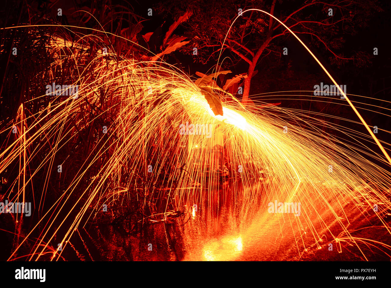 Color of creation by steel wool Stock Photo - Alamy