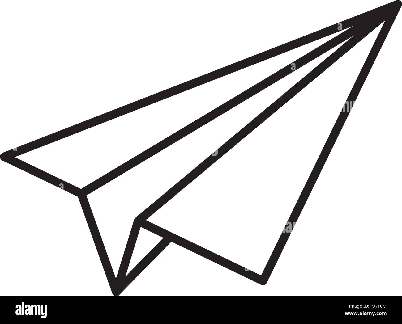 paper airplane flying icon vector illustration design Stock Vector ...