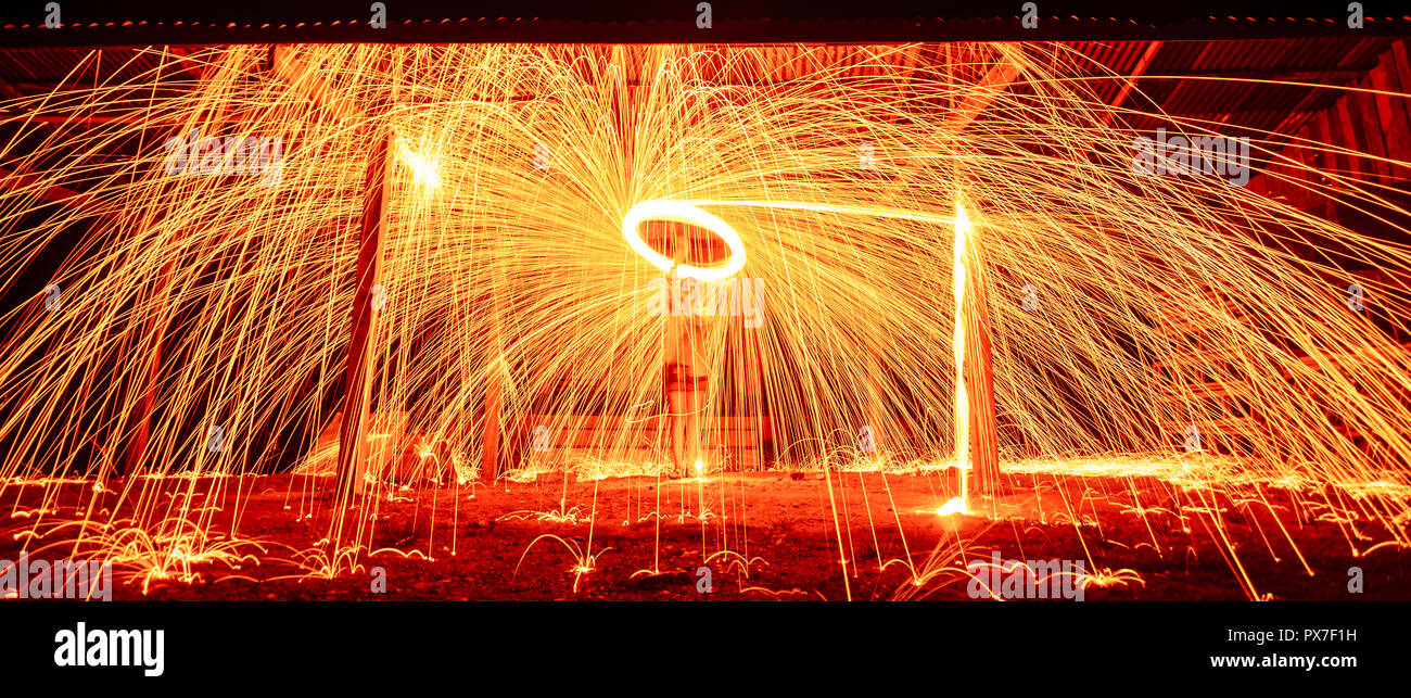 Color of creation by steel wool Stock Photo - Alamy