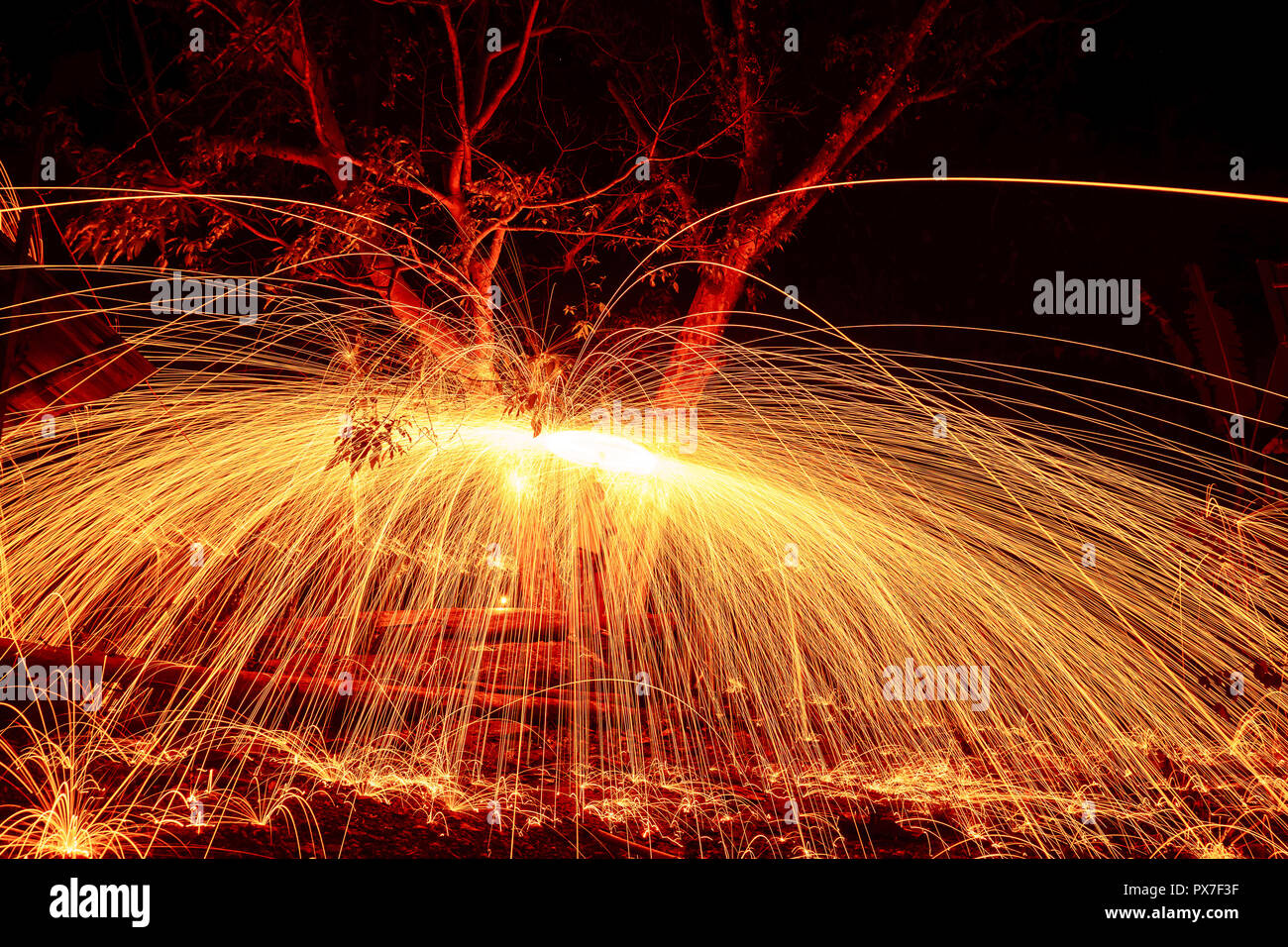 Color of creation by steel wool Stock Photo - Alamy