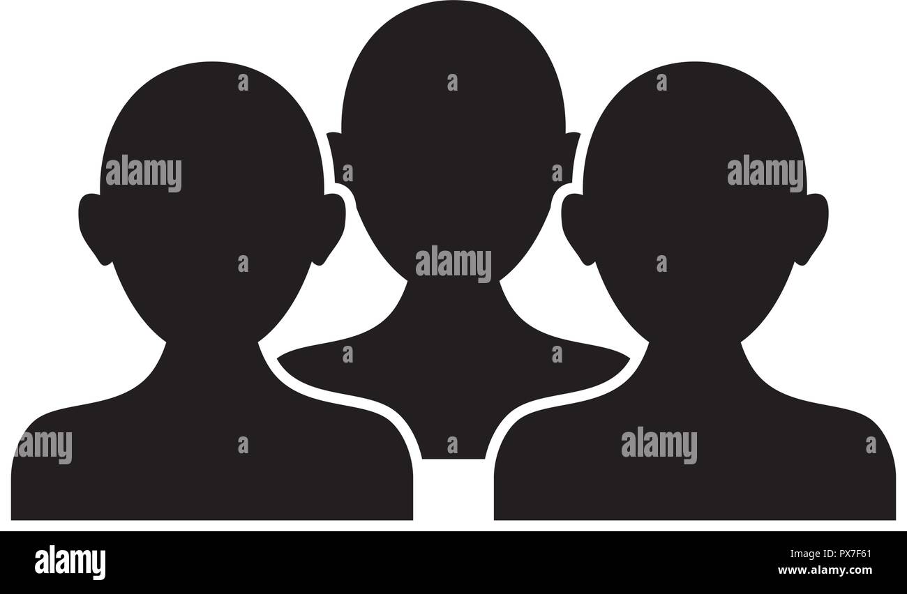 people figures silhouettes team vector illustration design Stock Vector ...
