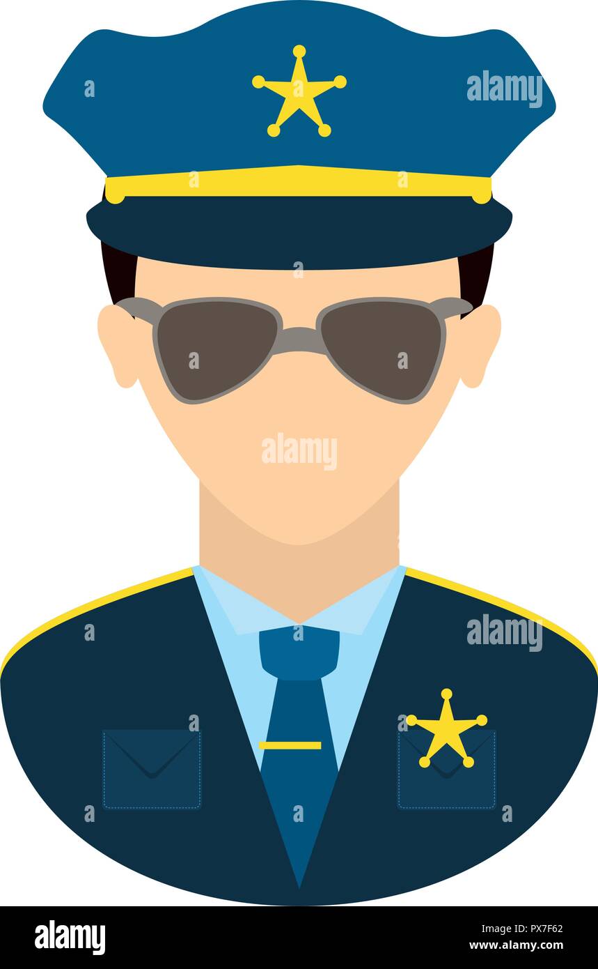 police agent avatar character vector illustration design Stock Vector ...