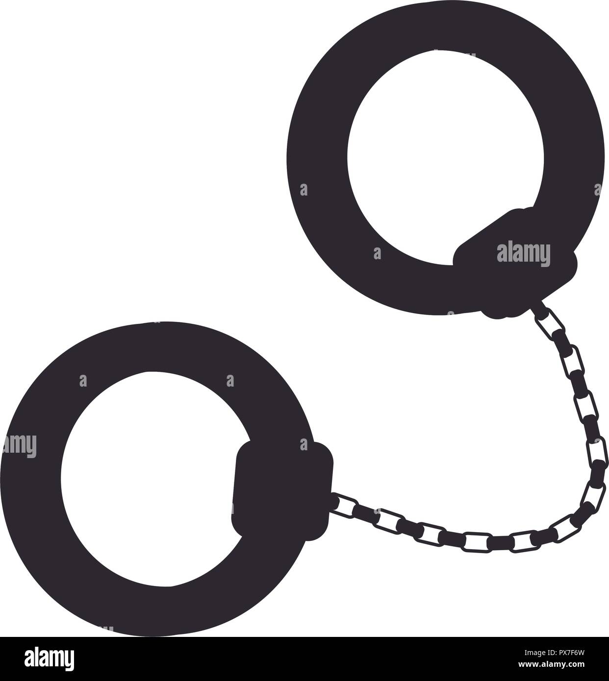 police handcuffs isolated icon vector illustration design Stock Vector ...