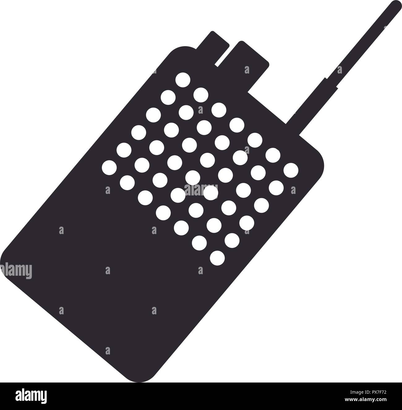 police radio communication icon vector illustration design Stock Vector ...