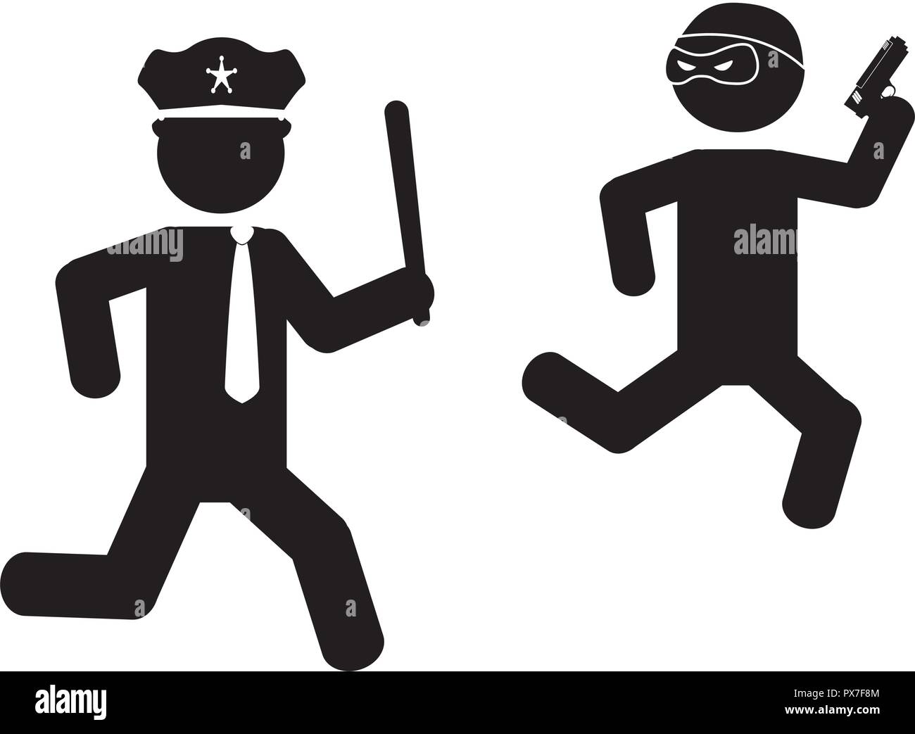 Police officer after Stock Vector Images - Alamy