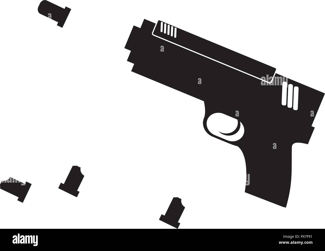 Gun steel cartridge Stock Vector Images - Alamy