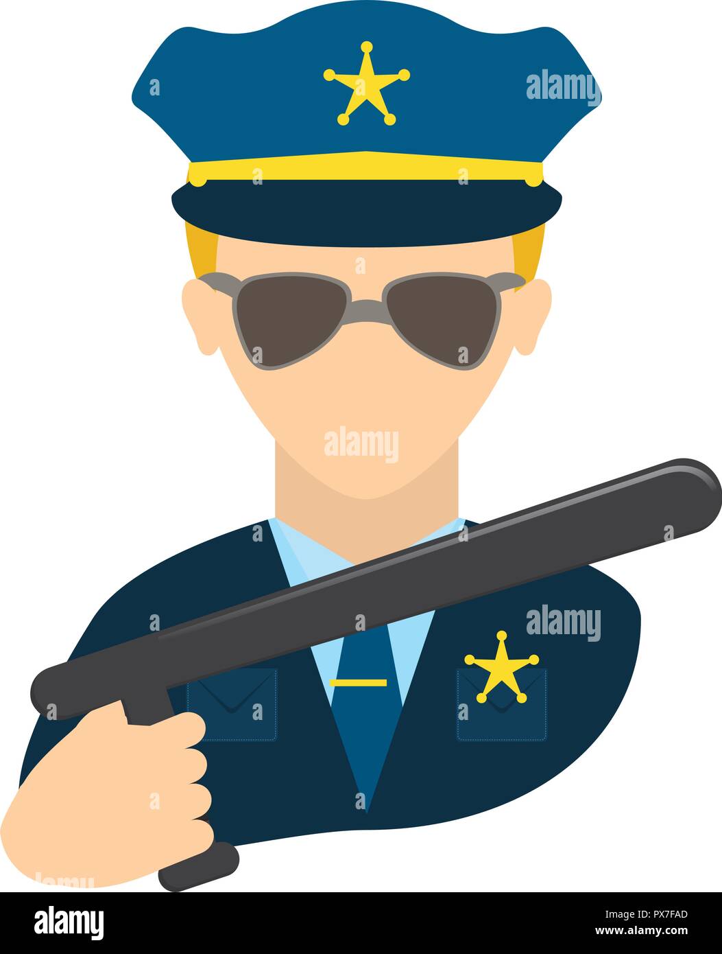 police agent avatar character vector illustration design Stock Vector ...
