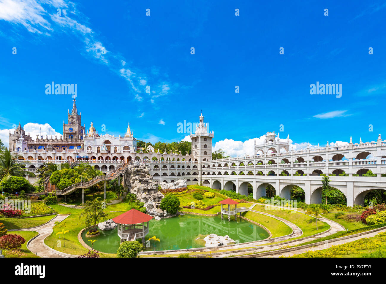 The Catholic Simala Shrine in Sibonga, Cebu, Philippines. Copy space ...