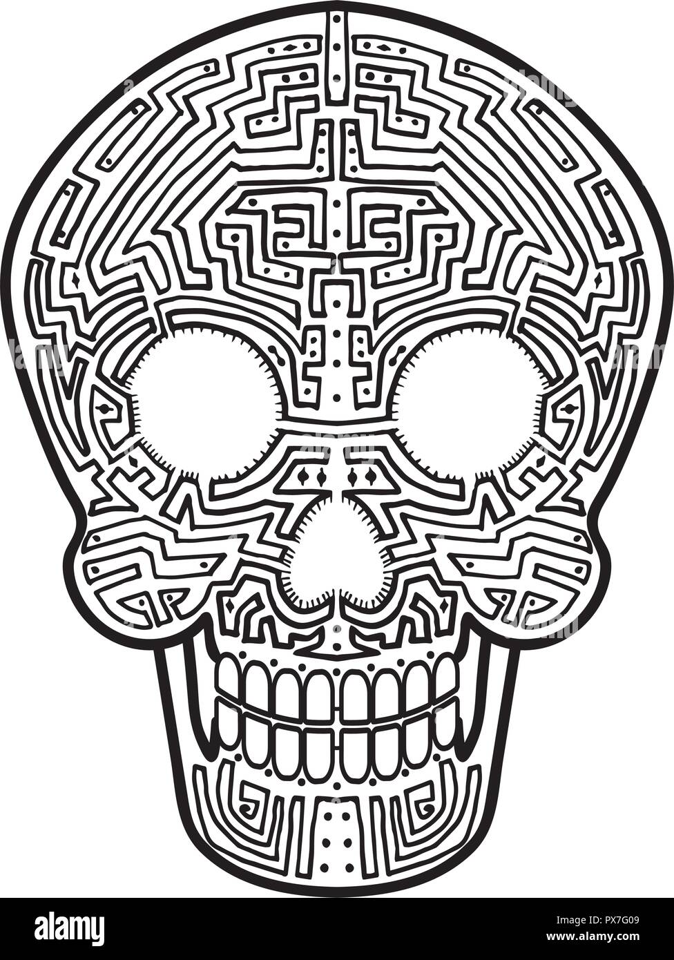 Cyborg skull Stock Vector Images - Alamy