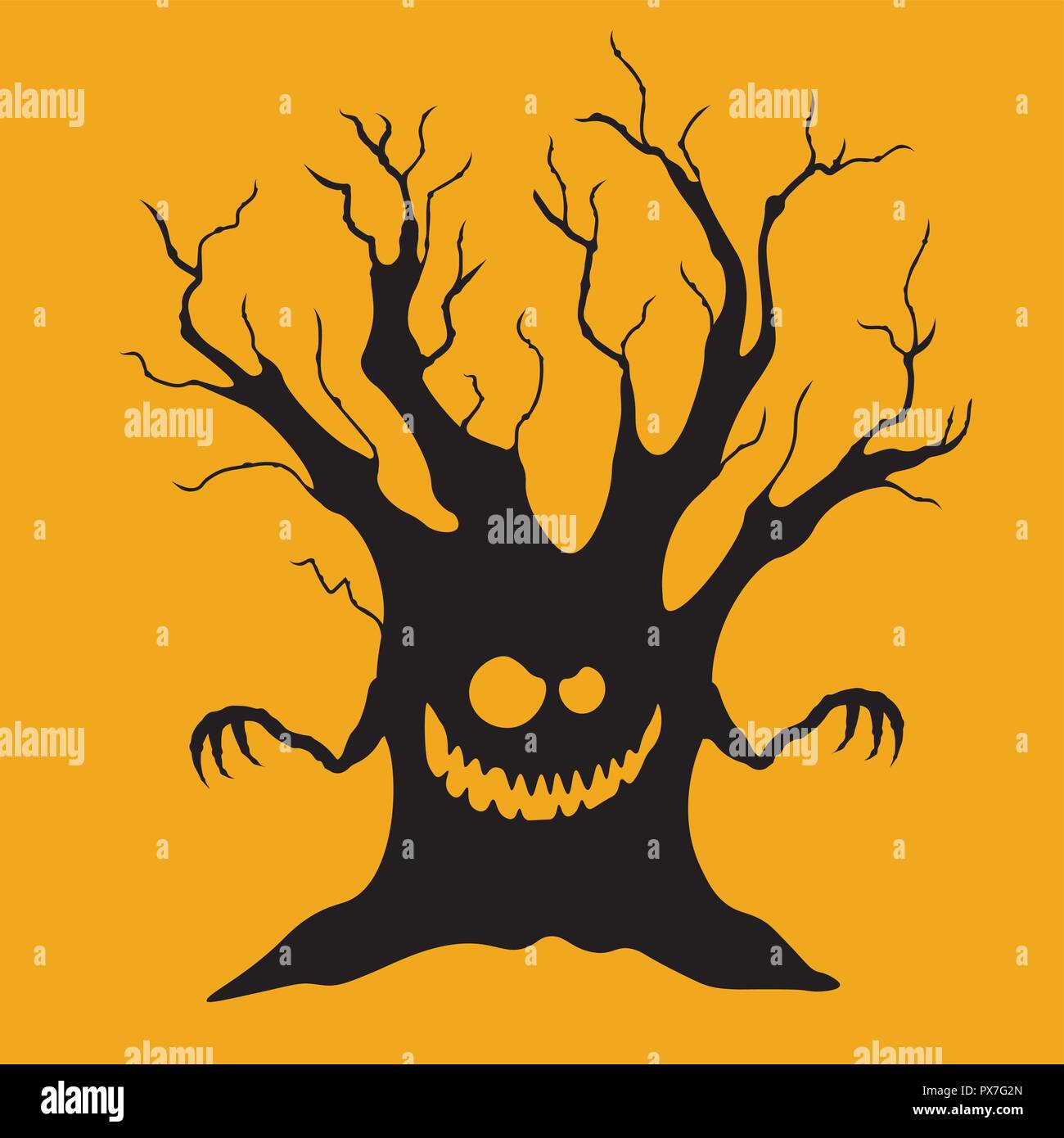 Spooky Tree Clipart Free