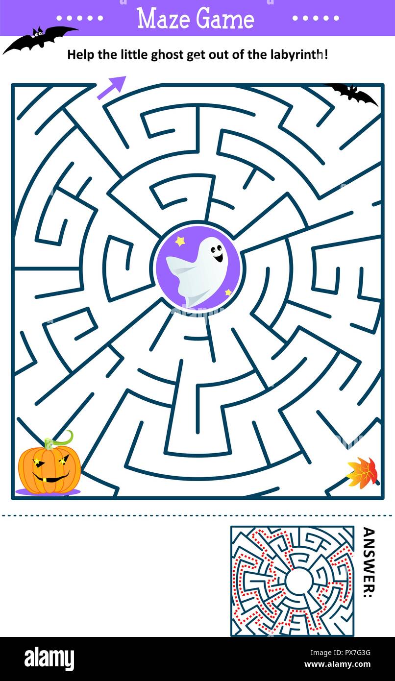 Cartoon maze game hi-res stock photography and images - Alamy