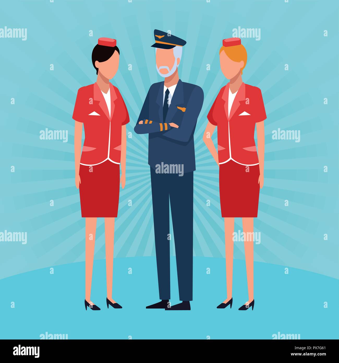Aviation workers cartoons Stock Vector Image & Art - Alamy