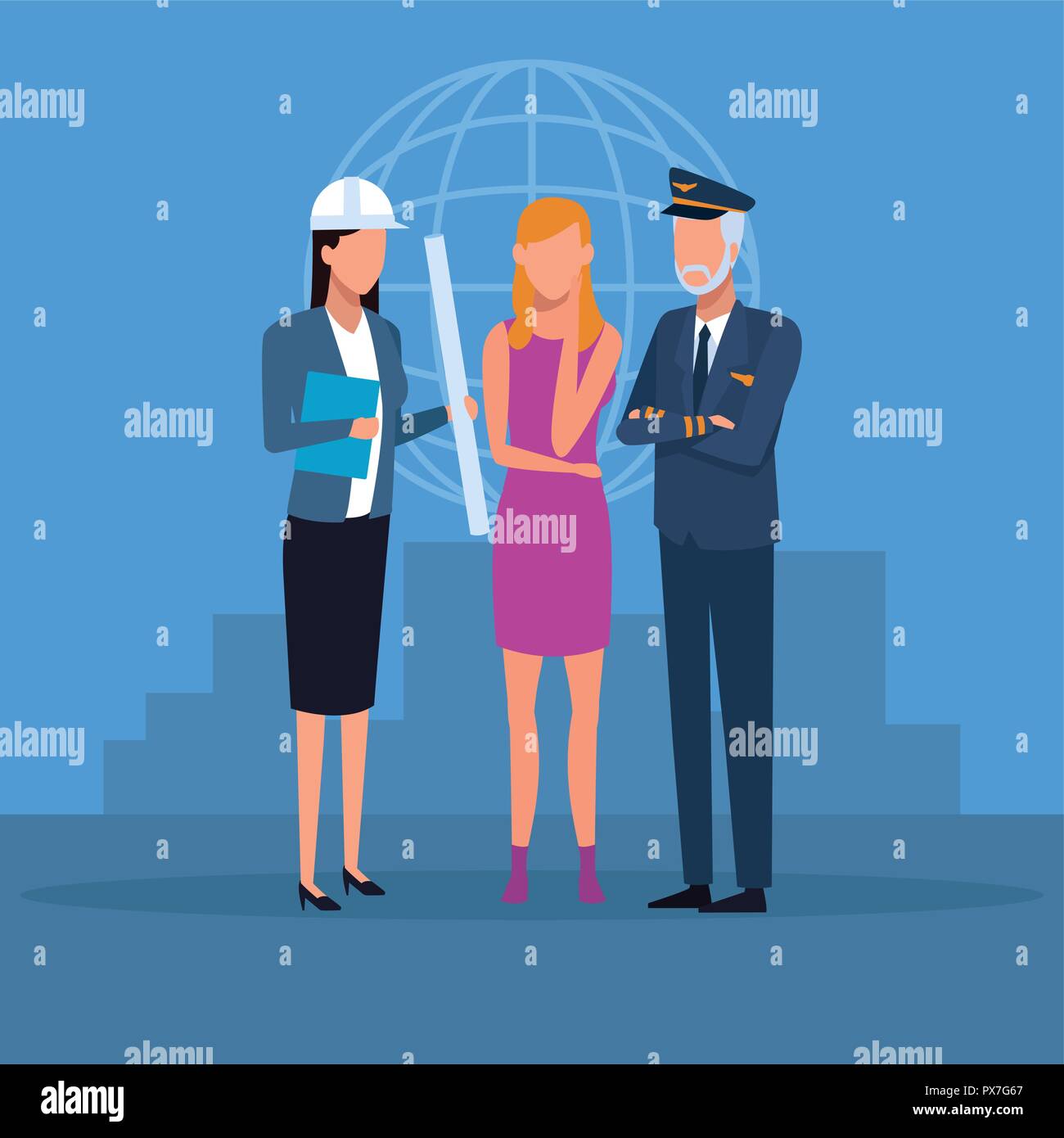 Job and workers Stock Vector Image & Art - Alamy