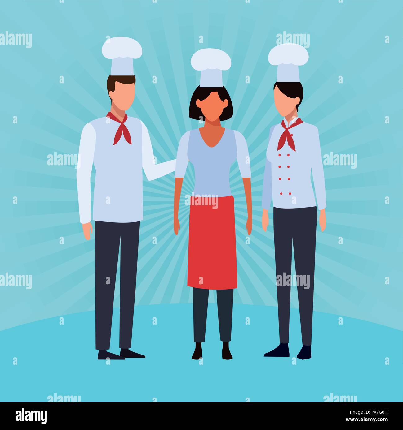 Restaurant teamwork avatar Stock Vector Image & Art - Alamy