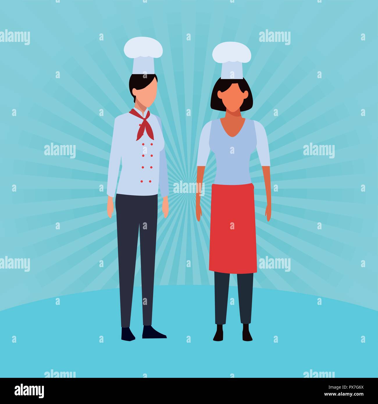 Restaurant teamwork avatar Stock Vector Image & Art - Alamy