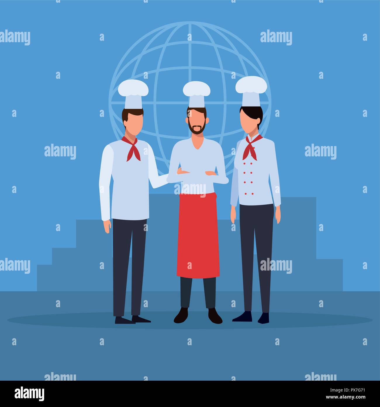 Restaurant teamwork avatar Stock Vector Image & Art - Alamy