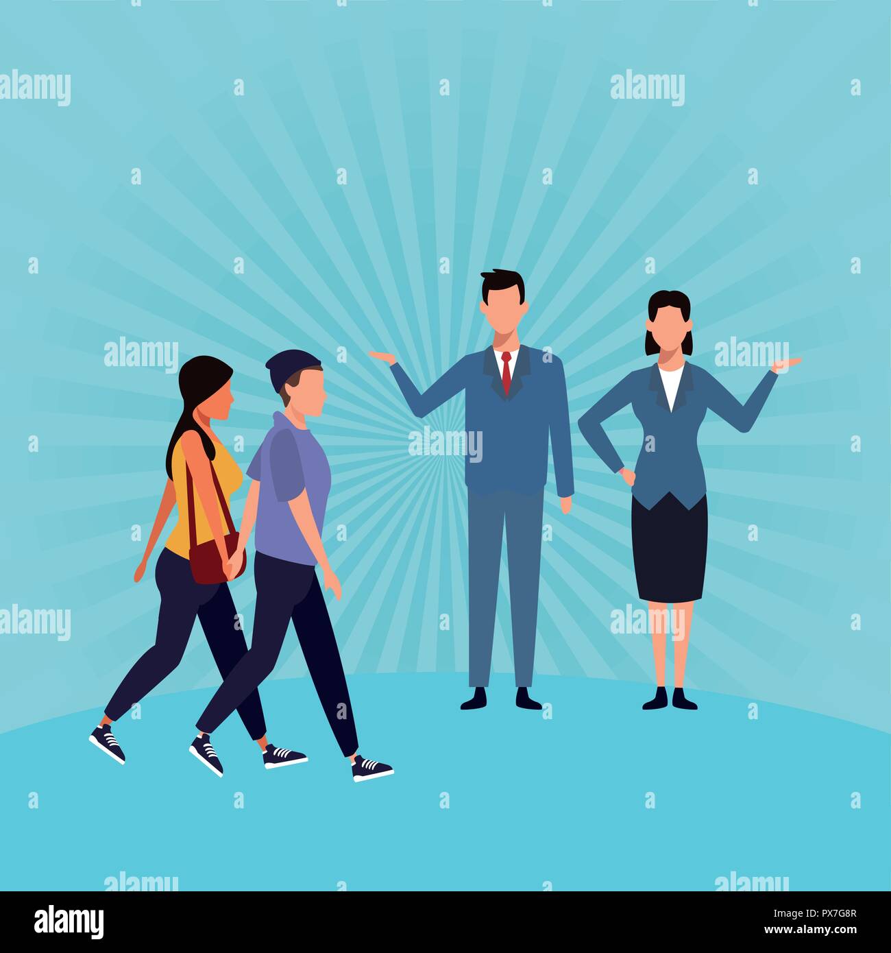 People walking avatar Stock Vector Image & Art - Alamy
