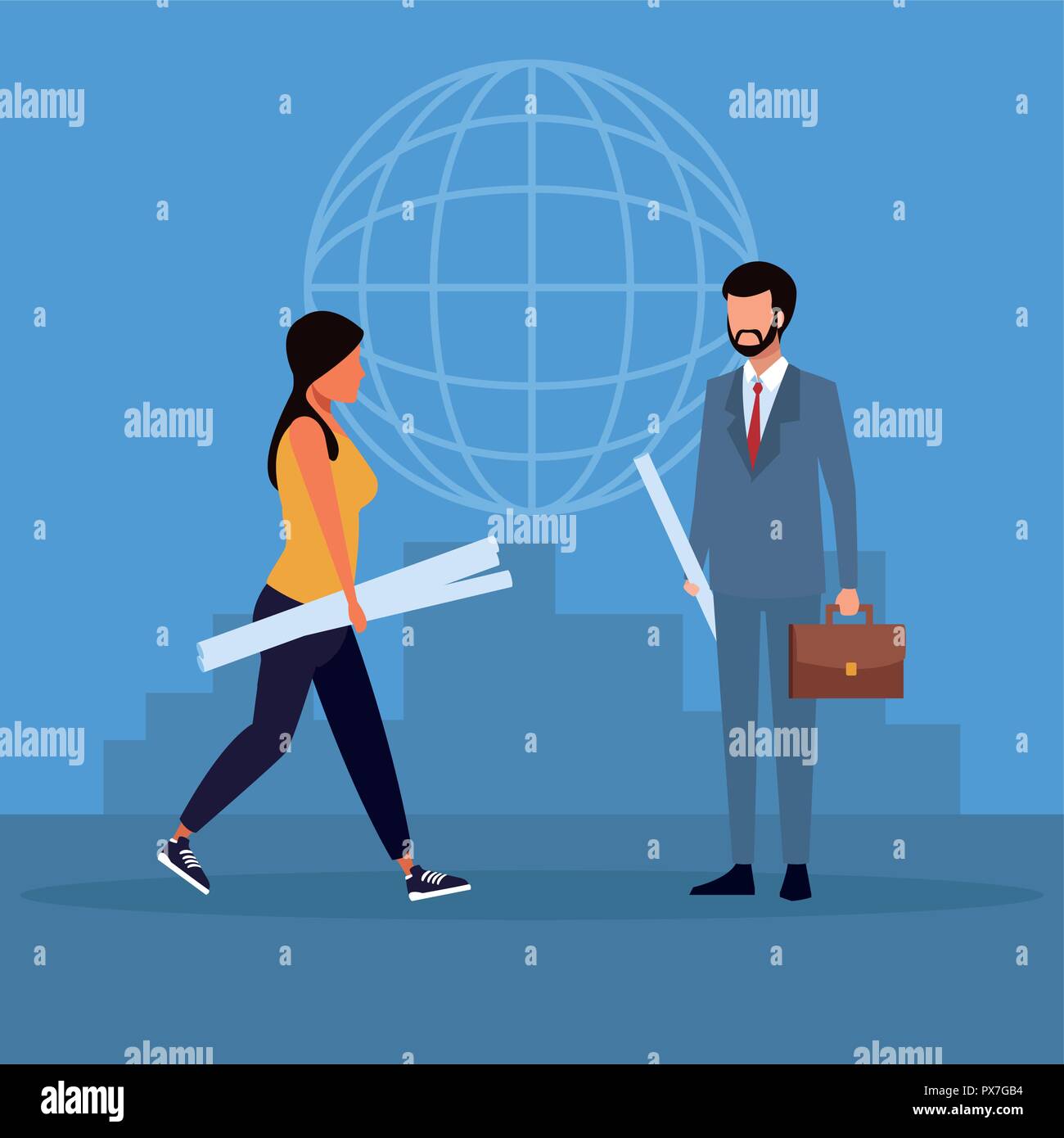 Architect and people Stock Vector Image & Art - Alamy