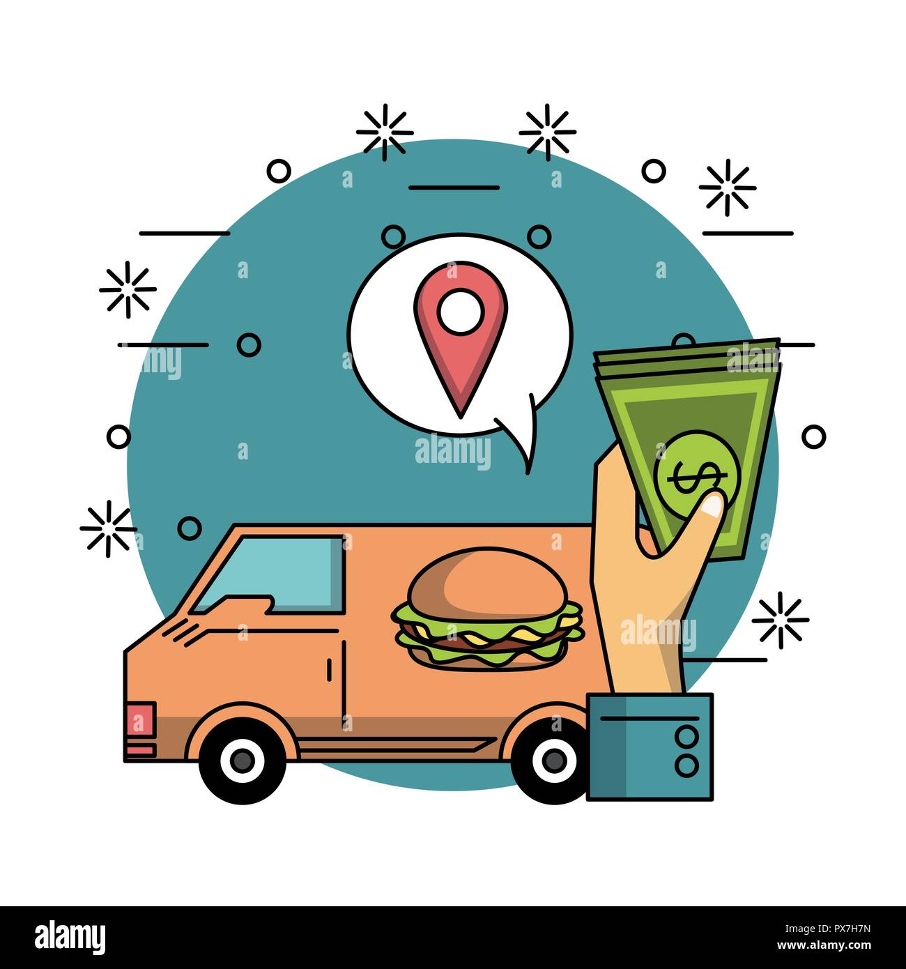 Food products and delivery Stock Vector Image & Art - Alamy
