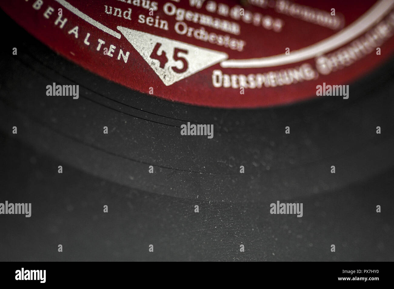 Gramophone record, the roaring sixties Stock Photo - Alamy