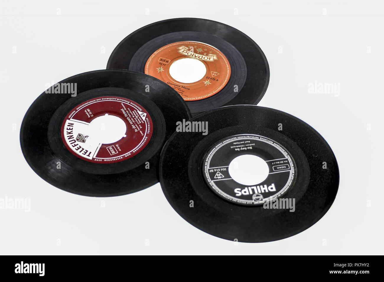 Gramophone record, the roaring sixties Stock Photo - Alamy
