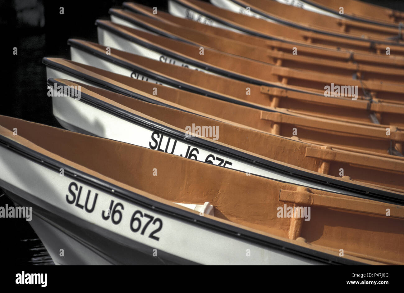Boats, Saint Lucia Stock Photo - Alamy