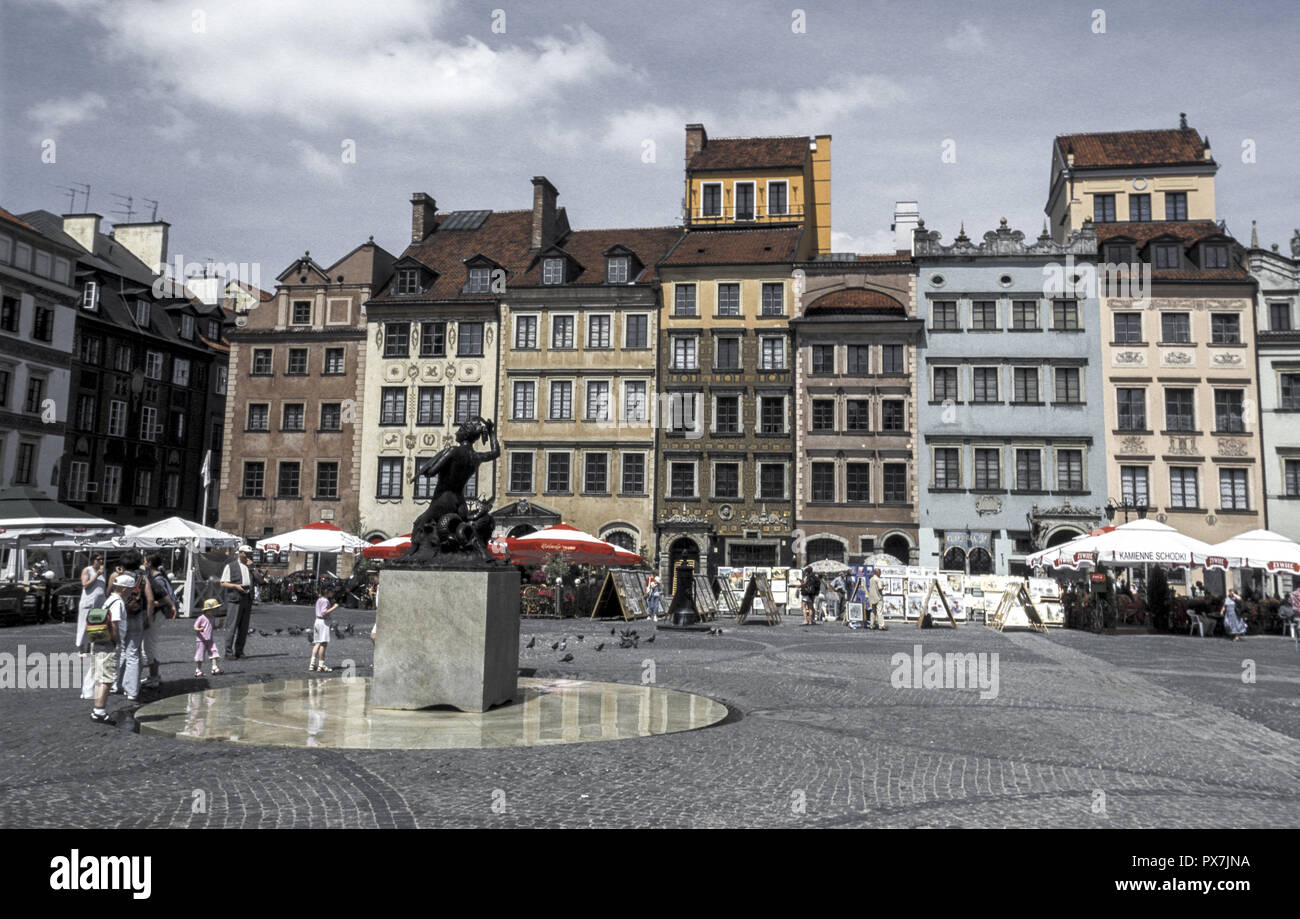 Warsaw, main square Rynek Starego Miasta, Poland, Masowia, Warszawa ...