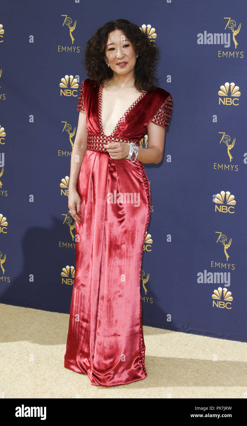 70th Primetime Emmy Awards In Los Angeles United States Featuring Sandra Oh Where Los Angeles