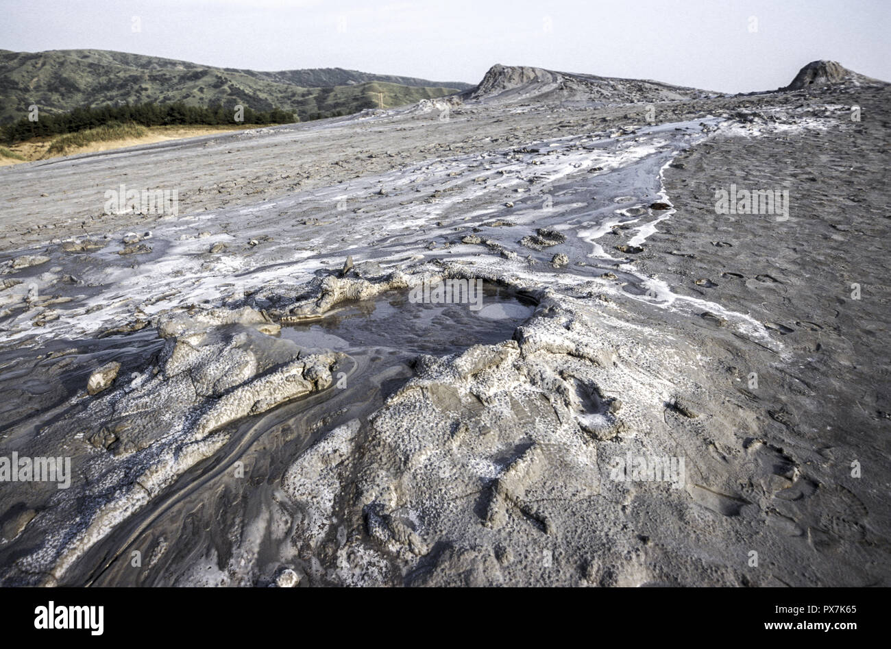 Mud vulcano, Romania, RO diverse, Buzau Stock Photo - Alamy