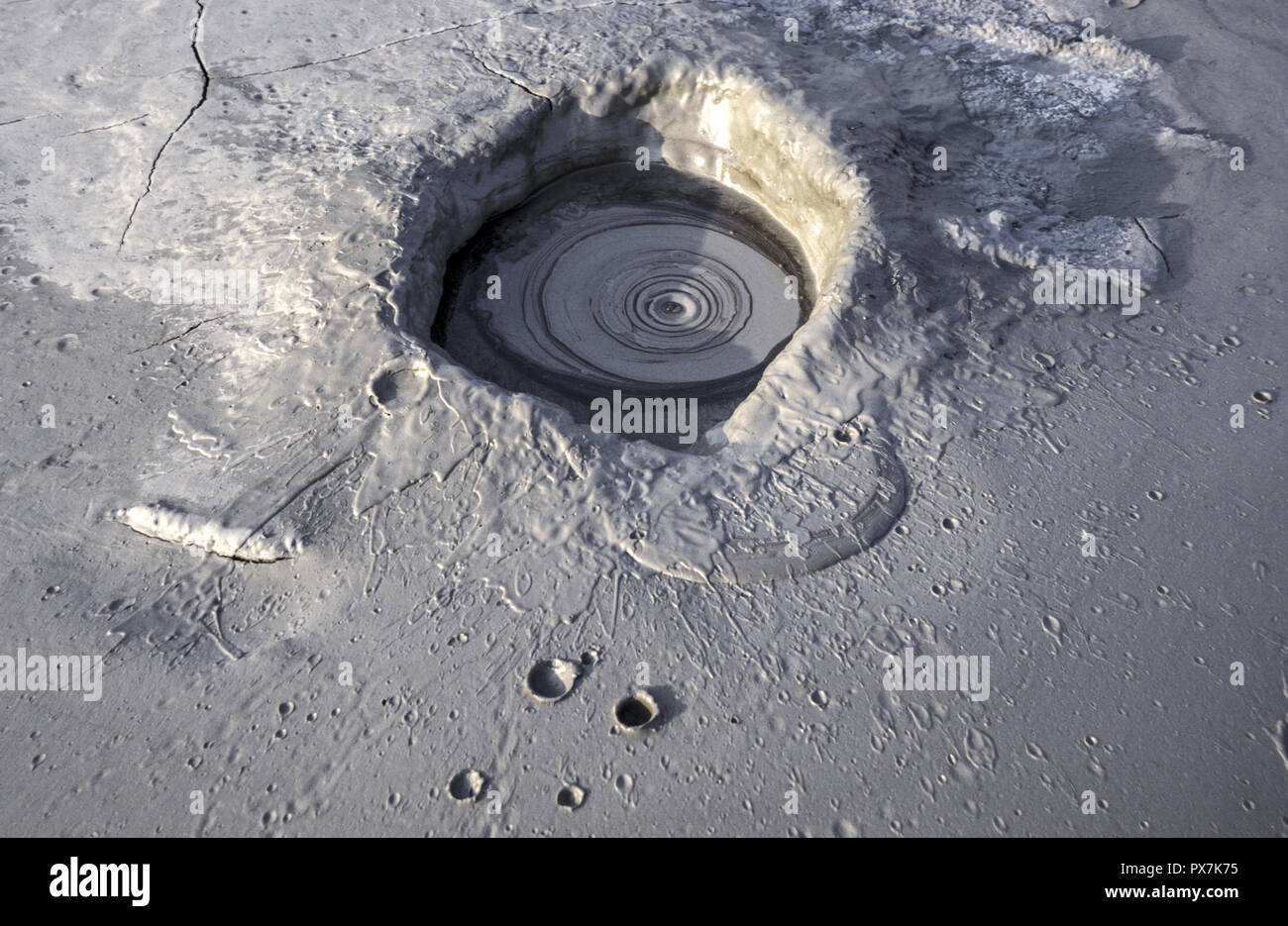 Mud vulcano, Romania, RO diverse, Buzau Stock Photo - Alamy